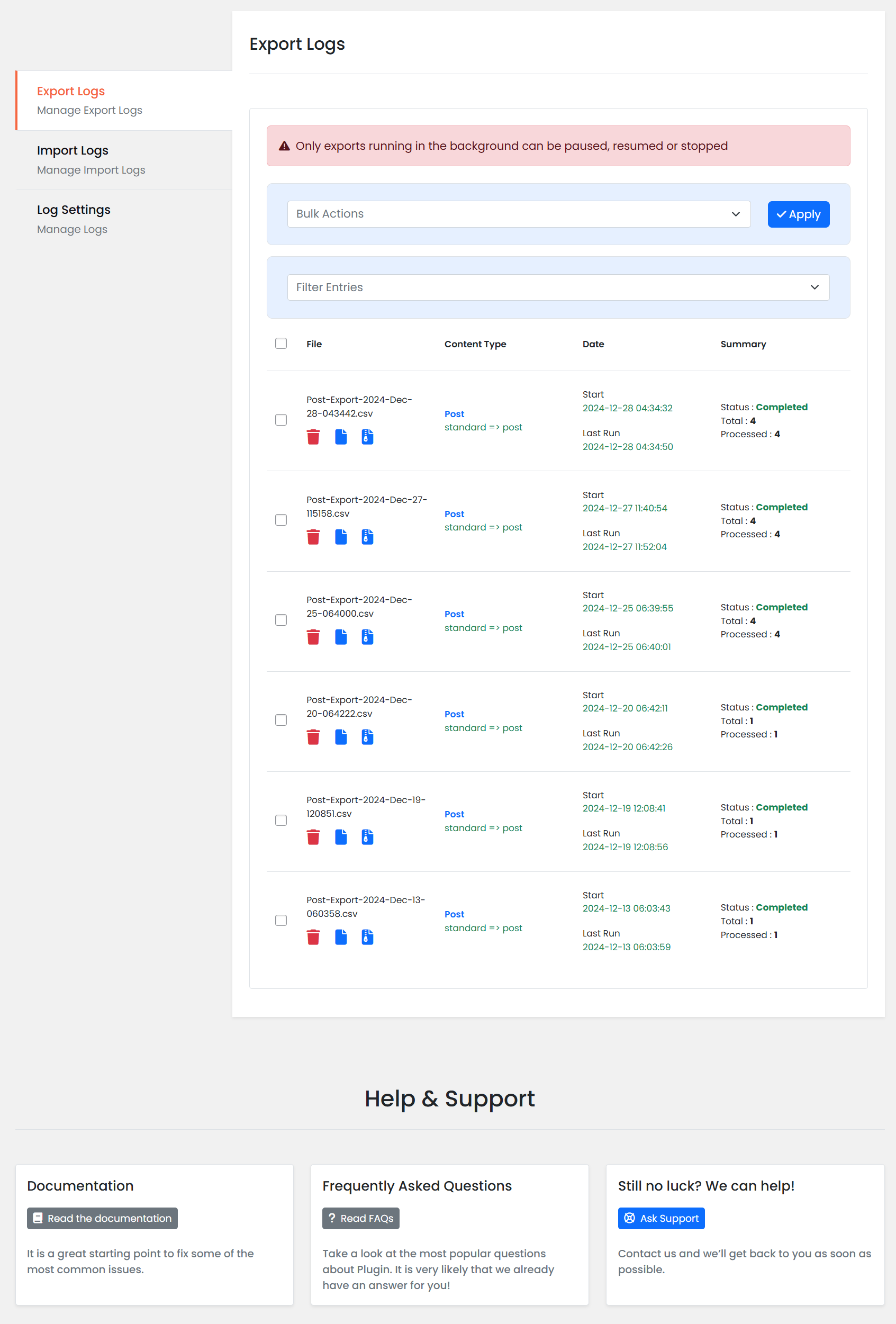 WP Import Export by vjinfotech | CodeCanyon